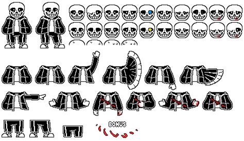 Updated Sans Sprite Sheet By Boberninja3356 On Deviantart