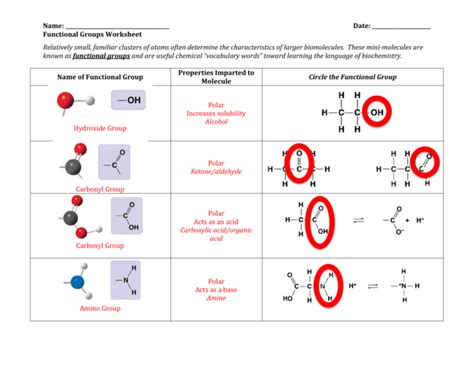 Functional Groups Free Quiz