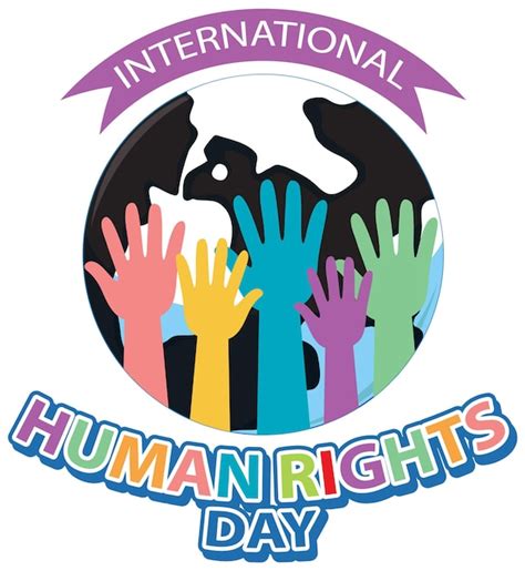 Premium Vector International Human Rights Day Text For Banner Design