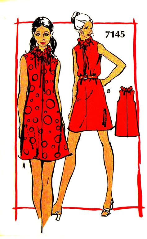 107 Vintage Sewing Patterns 1960s Retro Sewing Patterns All Etsy