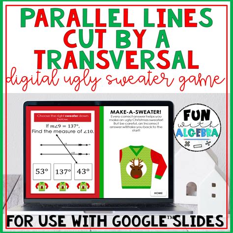 Writing Equations Of Parallel And Perpendicular Lines Winter Themed