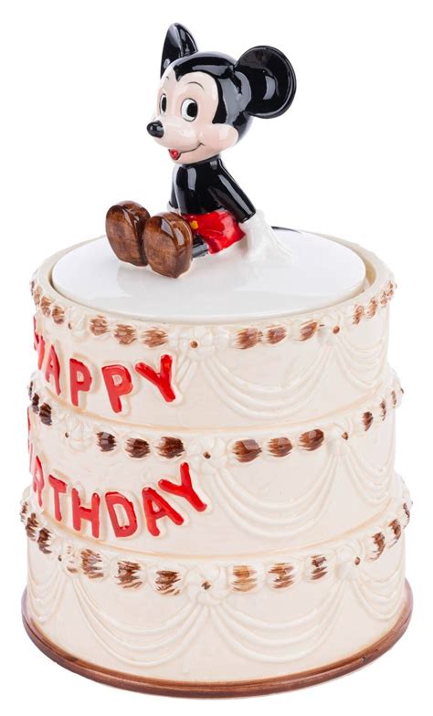 A Mickey Mouse 50th Birthday Cookie Jar