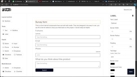 akanbi joseph on linkedin decided to build a form builder with svelte
