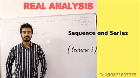 real analysis lecture 3 sequences iit jam infinity institute