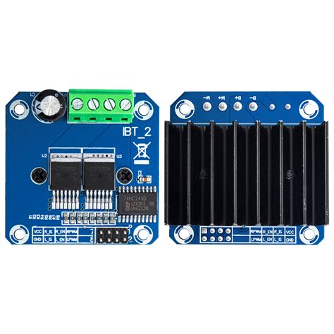 Egbo H Bridge โมดูลไดรเวอร์มอเตอร์พลังงานสูง Diy รถสมาร์ทปัจจุบันวินิจฉัยสำหรับ Arduino Bts7960