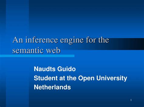 ppt an inference engine for the semantic web powerpoint presentation