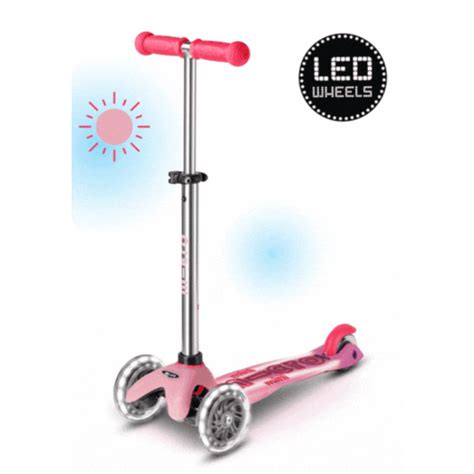Mini Micro Step Deluxe Glow Led Plus Frosty Roze Gratis Verzending Micro Step