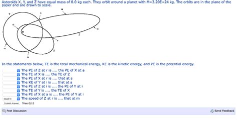 Solved The Three Asteroids Orbit In The Same Clockwise