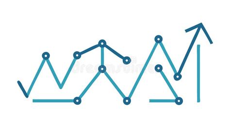 Line Graph Trend Icon Stock Market Data Analysis Business Growth
