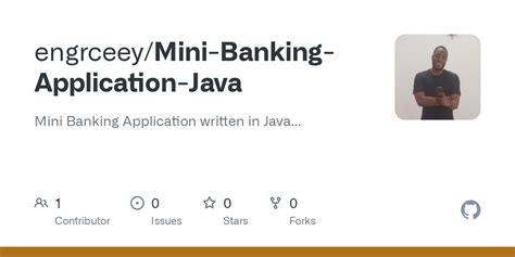 GitHub Engrceey Mini Banking Application Java Mini Banking Application Written In Java