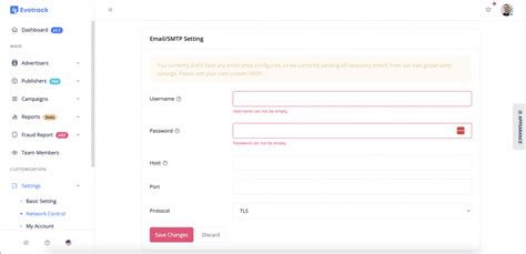 Email And Smtp Setting Documentation