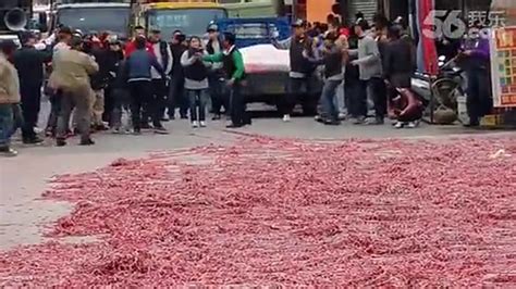 A Sea Of Firecrackers Exploding