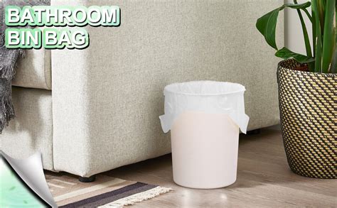 Aosuli Small Bin Liners 3l 5liter With Tie Handles Bathroom Bin Bags