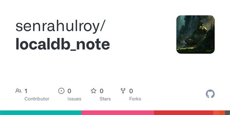 Github Senrahulroylocaldbnote