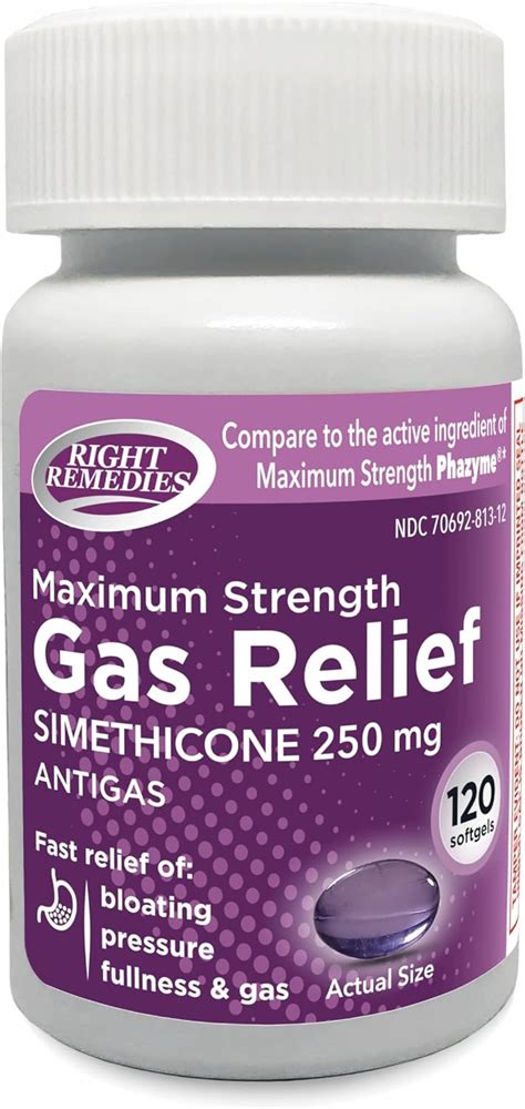 Right Remedies Maximum Strength Gas Relief Softgels 120