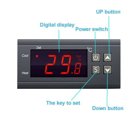 Digital Temperature Controller Stc 1000 Digital Led Display Dc 24v 10a Newnest Australia
