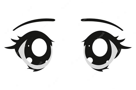 Premium Vector Cute Anime Girl Eyes Vector Illustration
