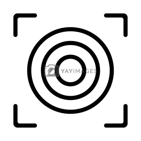 Target Aim Icon Archer Sports Game Symbol Game Aiming Sight Dot Pointer Shoot Sniper Rifle