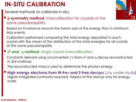 Ppt Calibration Of The Cms Electromagnetic Calorimeter With First Lhc