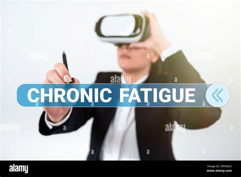 Writing Displaying Text Chronic Fatigue Internet Concept A Disease Or