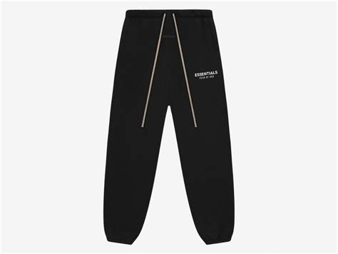 Fog Essentials Sweatpants Black Fw24 Hyped Economy