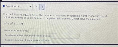 Solved For The Following Equation Give The Number Of