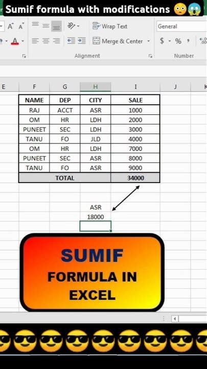 Sumif Formula 😳🔥excel Short Excelformula Exceltricks Exceltricks Spreadsheet Skills Yt