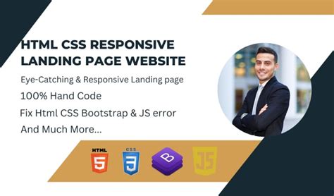 Build Responsive Landing Page Website In Html Css Bootstrap Javascript By Muneebpr0 Fiverr