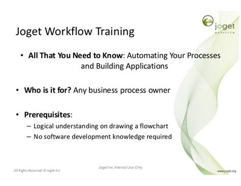 Joget Workflow Training Basic And Advance For V31 Module 1 Intro