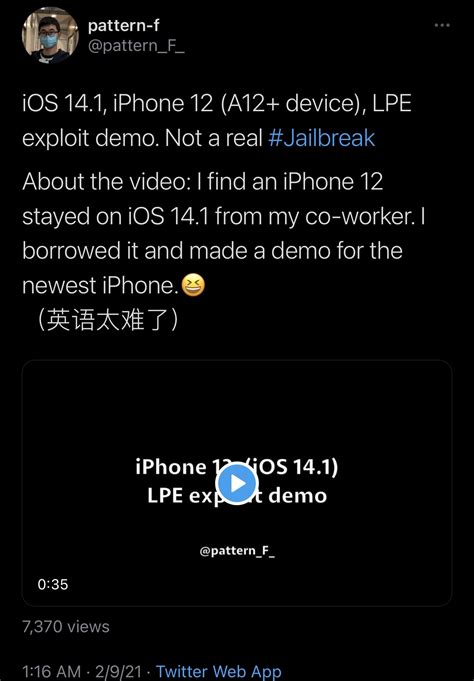 lpe exploit demoed on iphone 12 with ios 14 1 just days after recent