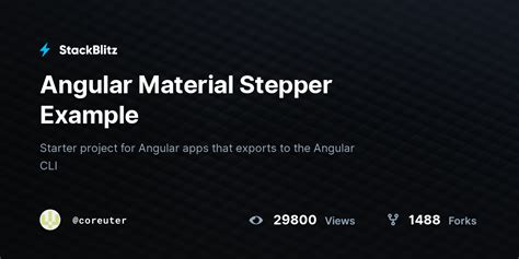 angular material stepper example stackblitz