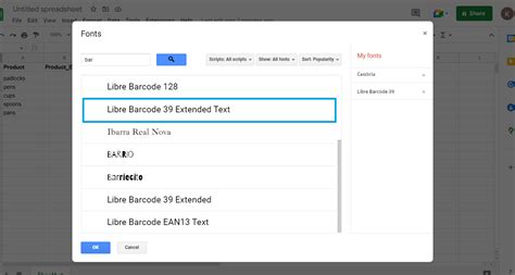 How To Generate A Barcode In A Google Sheet