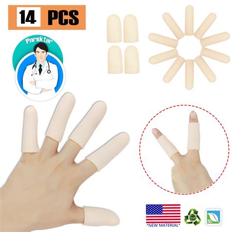 Buy Pnrskter Nude Gel Finger Cots Gel Finger Cots Finger Protector Support PCS NEW