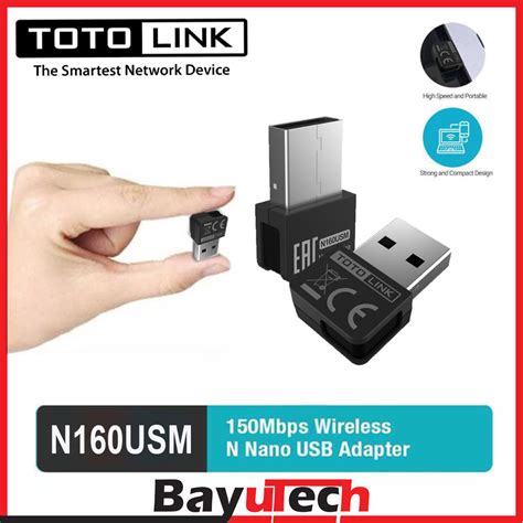 Totolink N160usm 150mbps Wireless N Mini Usb Adapter Shopee Malaysia