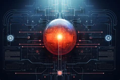 Premium Photo Cybernetic Neural Nexus Blueprint