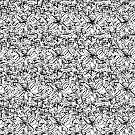 Monochrome Seamless Abstract Hand Drawn Elements Stock Vector Illustration Of Fashion Design