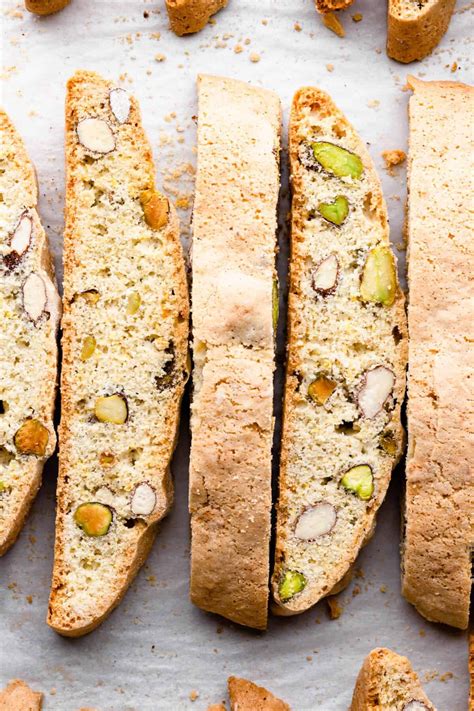Lemon And Pistachio Biscotti Perfect For Dunking Italian Biscotti