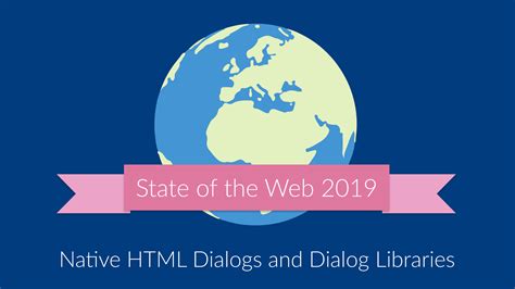 Native Browser Dialogs And Html Dialog Libraries State Of The Web