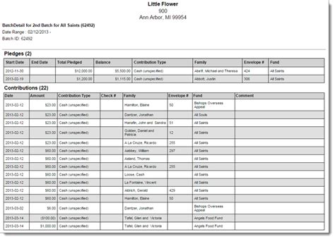 How To Create A Batch Detail Report