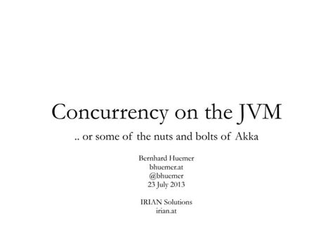 Concurrency On The Jvm Pdf