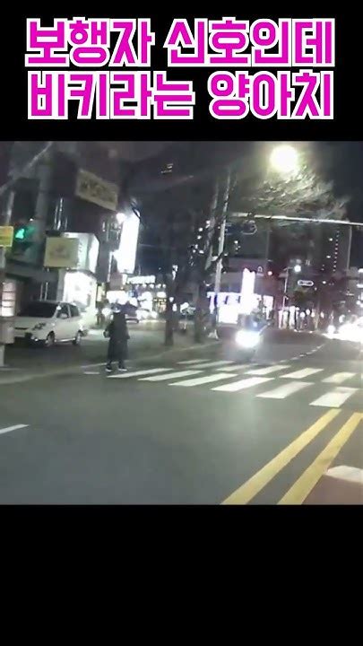 보행자신호인데 비키라는 양아치 블랙박스 Youtube