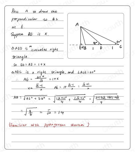 Solved Given Abc At The Right Bc 2 0 And D Is The Midpoint Of Bc