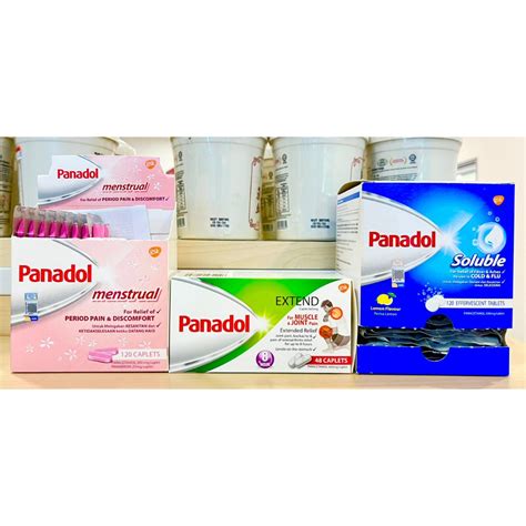 Panadol 1panadol Menstrual 2panadol Extend 3panadol Soluble Lemon Shopee Malaysia