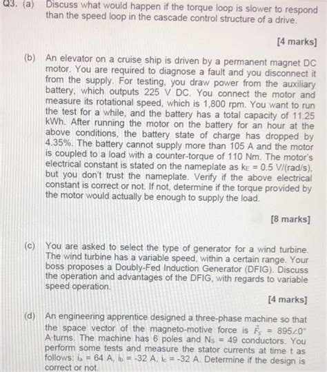 solved q3 a discuss what would happen if the torque loop