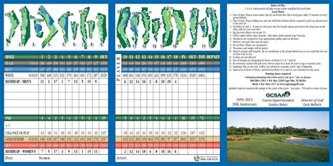 Free Printable Golf Scorecard