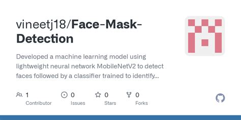 github vineetj18 face mask detection developed a machine learning