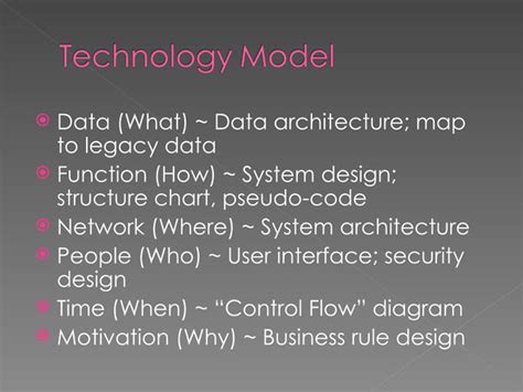 Zachman Framework Ppt