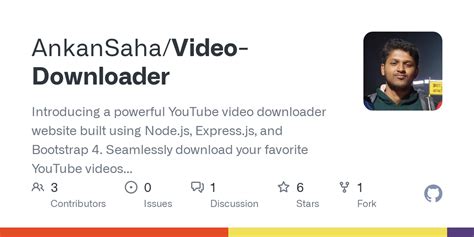 Github Ankansahavideo Downloader Introducing A Powerful Youtube
