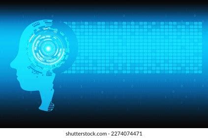 Ai Robot Binary Coding Processing Over Stock Vector Royalty Free Shutterstock