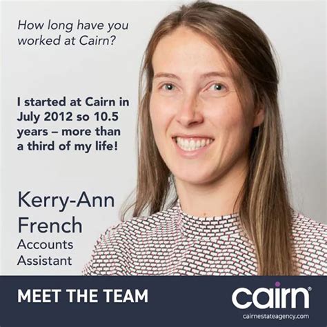 Meet The Team Kerry Ann French Accounts Assistant Cairn Estate